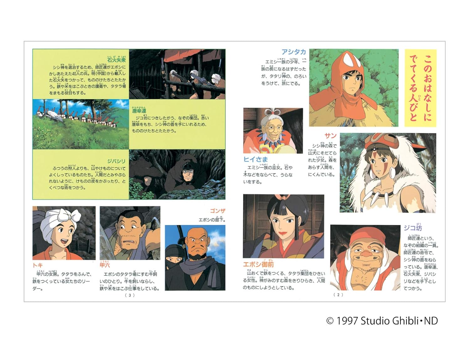 Tokuma Anime Artbook 16 Princess Mononoke (Part 1) Ghibli