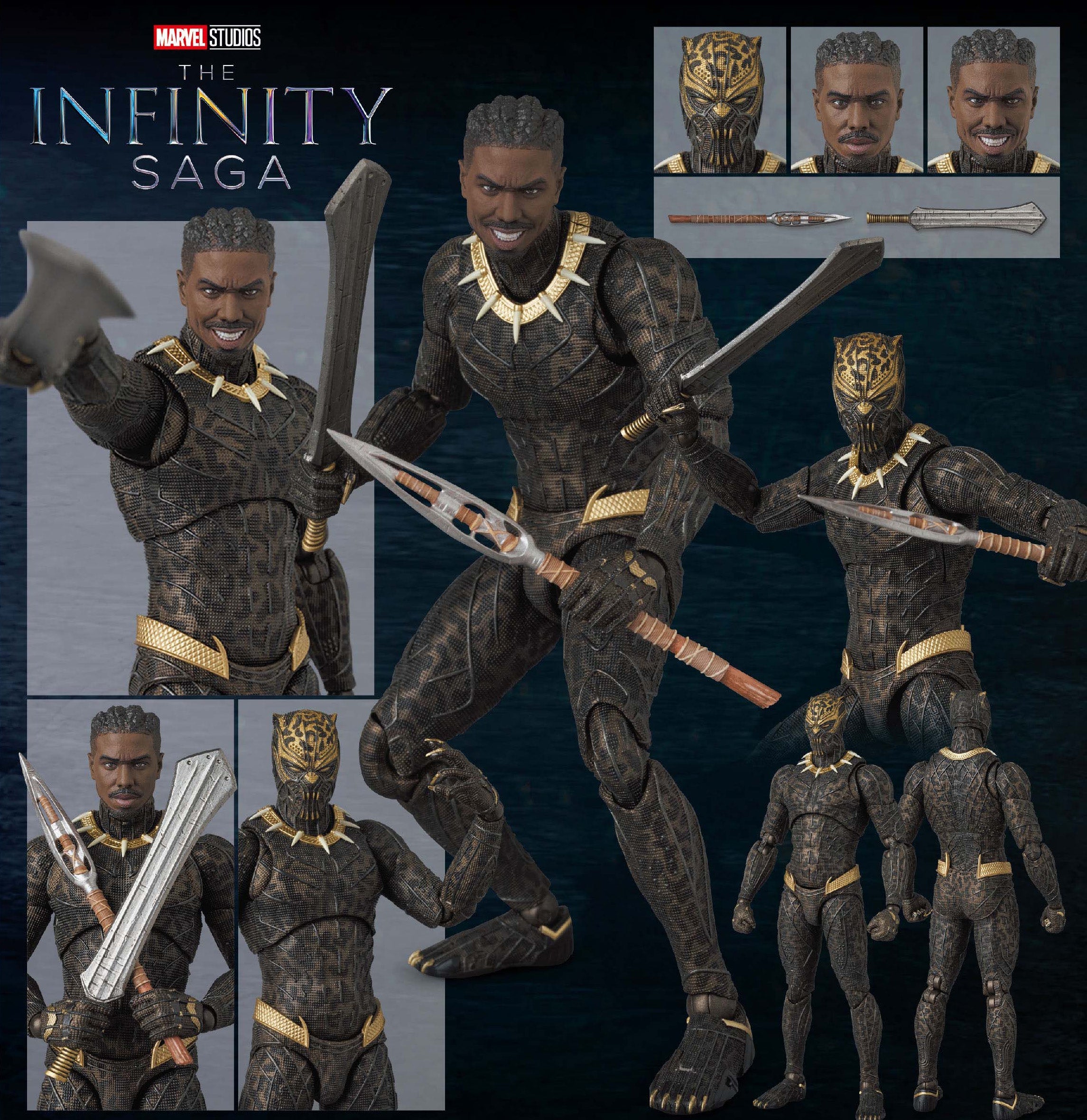 Figurine Killmonger The Infinity Saga Ver. Mafex Black Panther